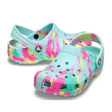 207464-4PE CROCS MARBLED K – Lifestyle Sports NZ