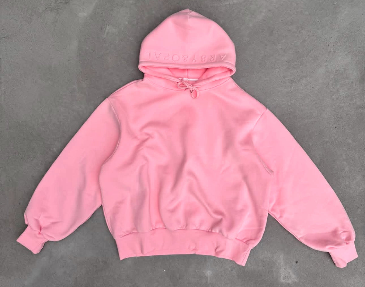AO EMBOSSED HOOD BABY PINK – Lifestyle Sports NZ