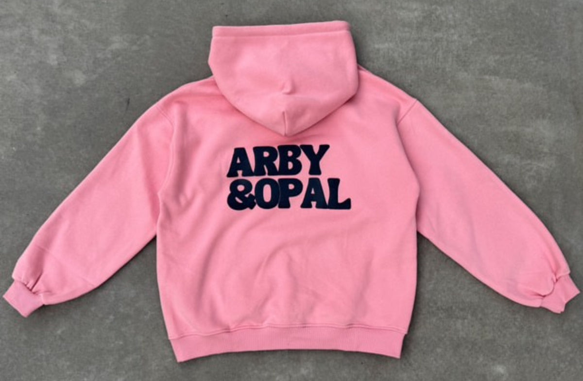 ARBY N OPAL STAPLE HOOD HOT PINK/NAVY – Lifestyle Sports NZ