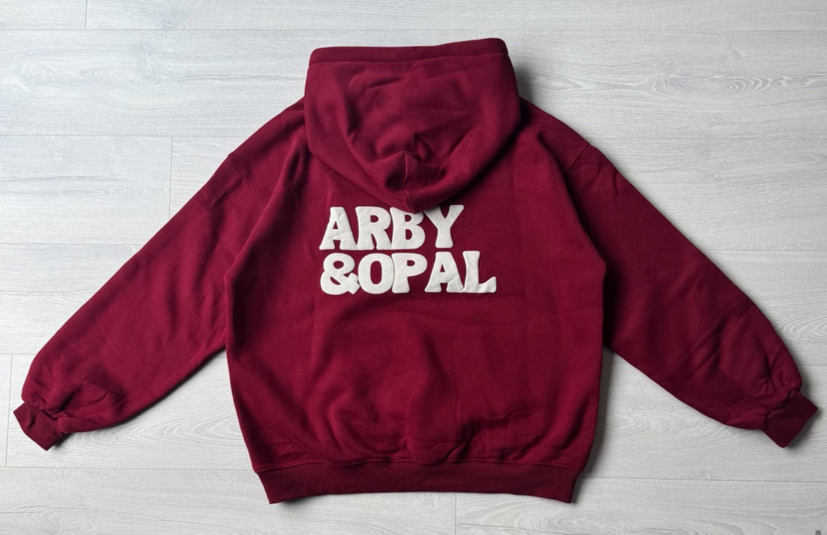 ARBY N OPAL STAPLE HOOD DEEP RED/CREAM – Lifestyle Sports NZ
