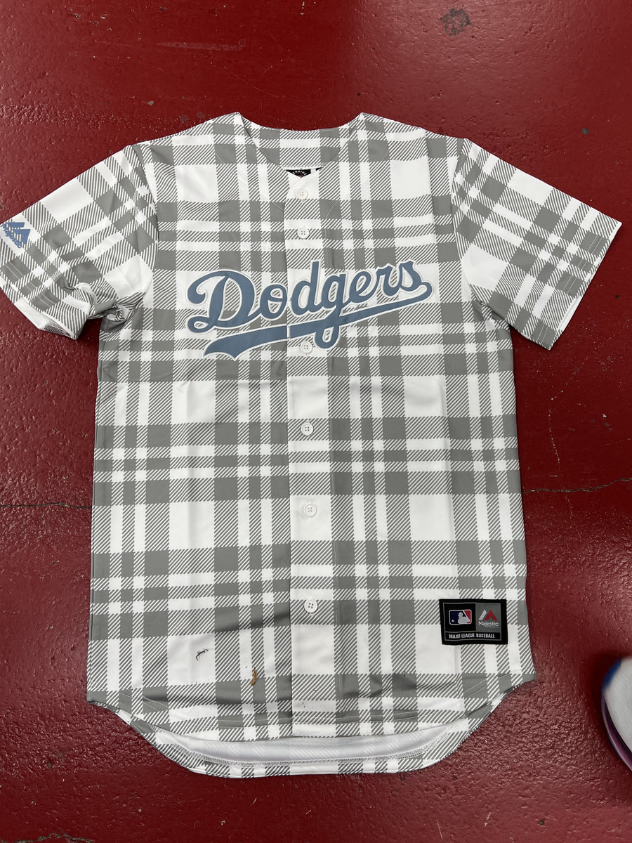MJLD0657 CHECK WORDMARK DODGERS – Lifestyle Sports NZ